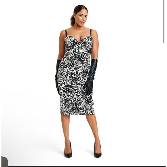 Sergio Hudson | Dresses | Sergio Hudson X Target Animal Print Bustier ...